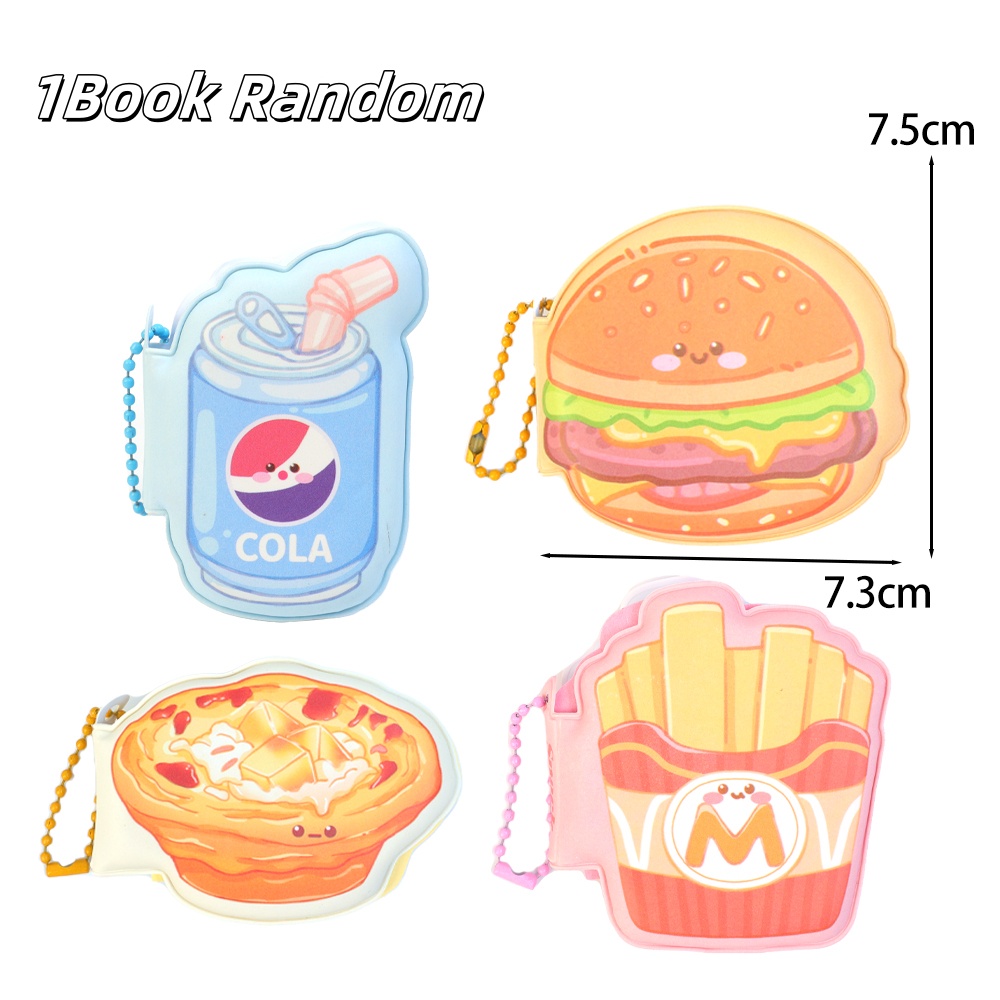 1/2Books Creative Cartoon Capibala/Cola/Burger Sticky Notes School ...