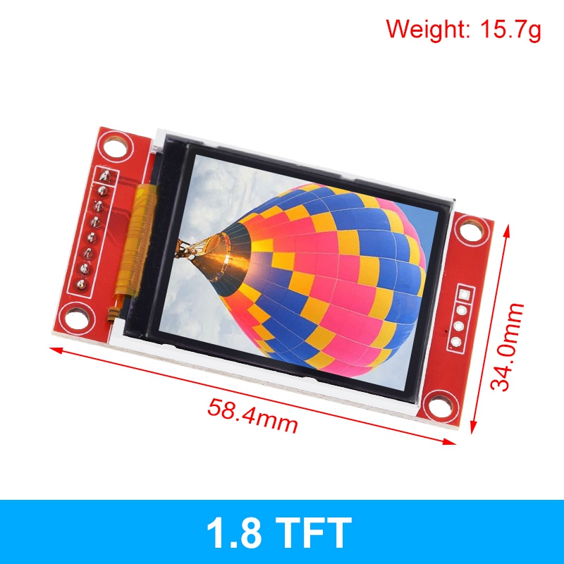 TZT 1.8 inch TFT LCD Module LCD Screen Module SPI serial 51 drivers 4 ...