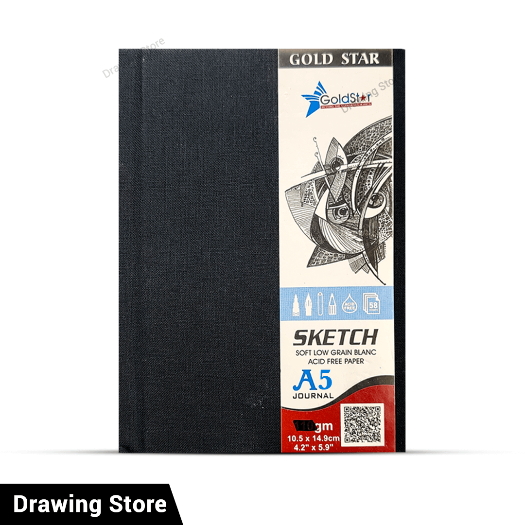 GS Hard Cover Sketchbook For Sketching And Drawing 58 Sheets, 150Gram ...