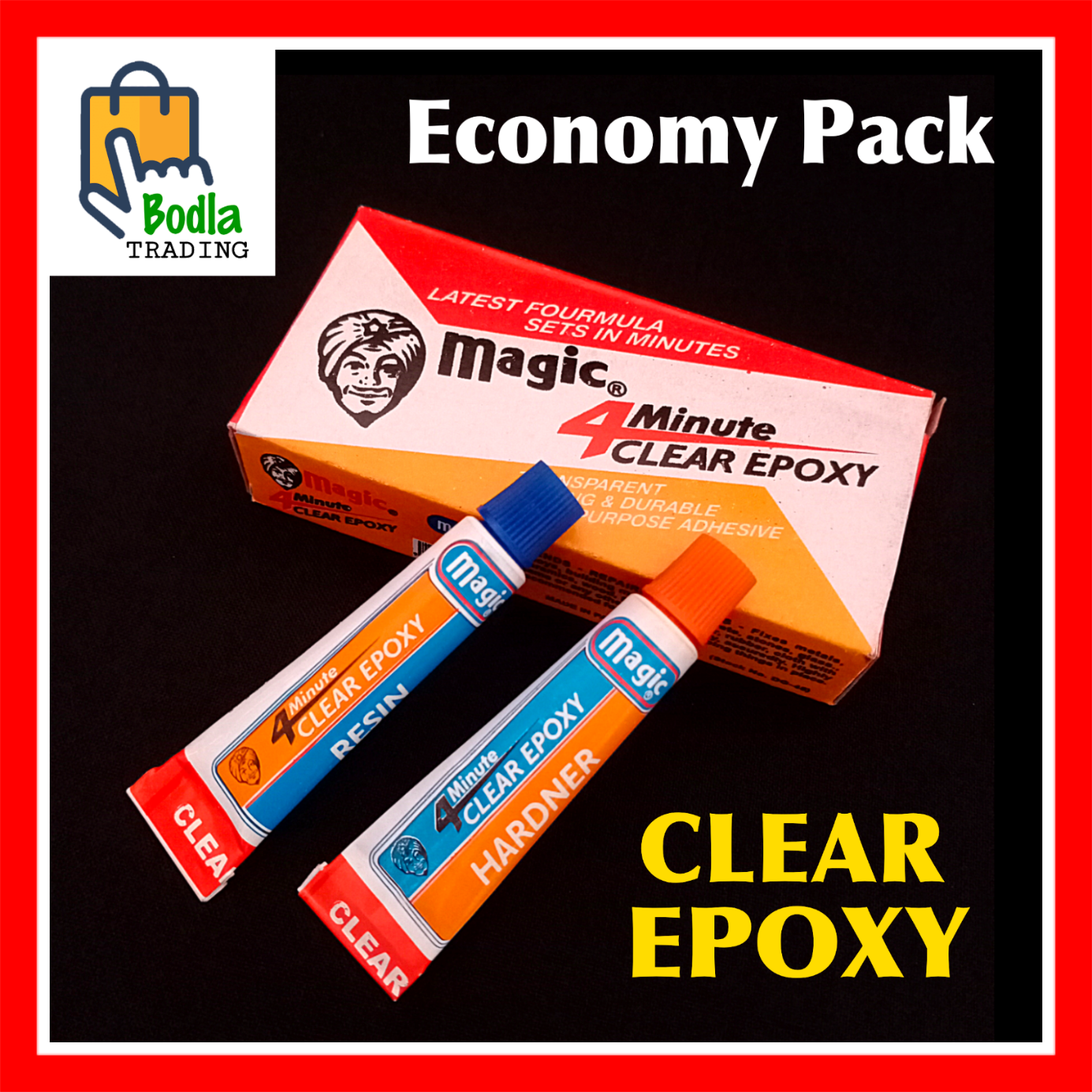 Magic 4 Minute Clear Epoxy Economy Pack | Daraz.pk