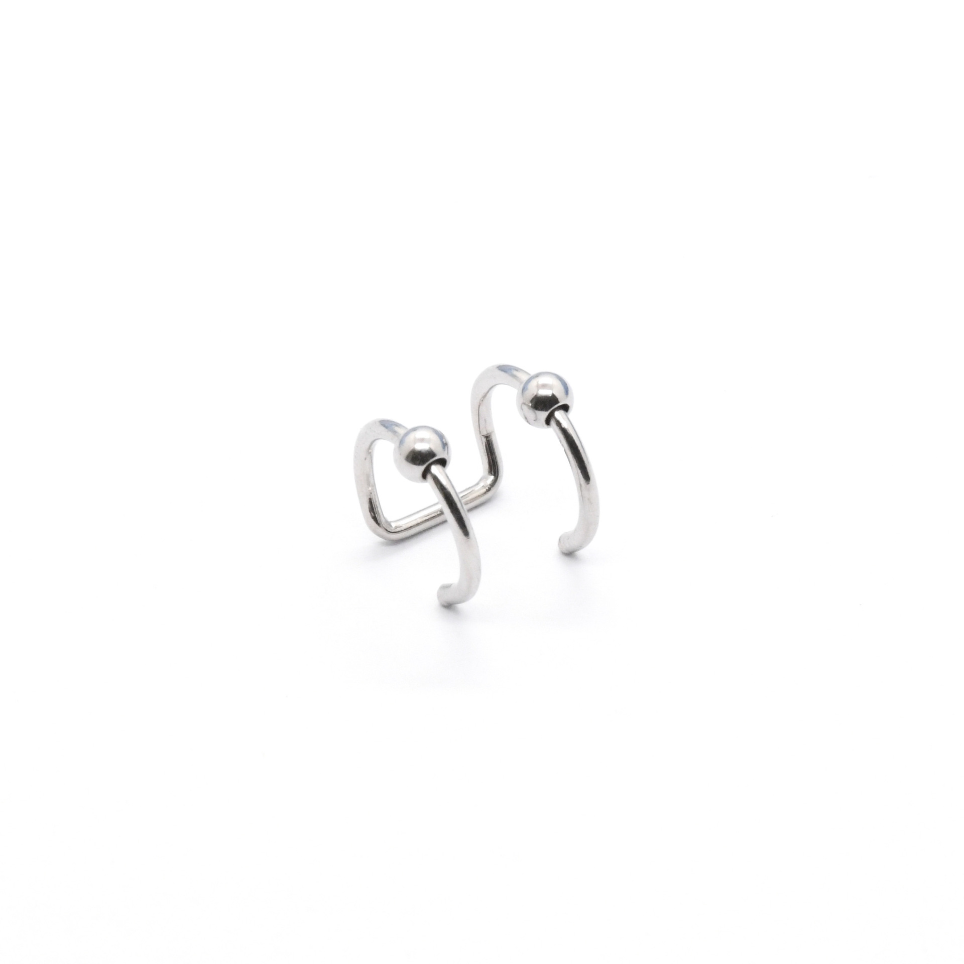 Multi-Ring U-Ring False Nose Ring False Lip Nail Stainless Steel False ...