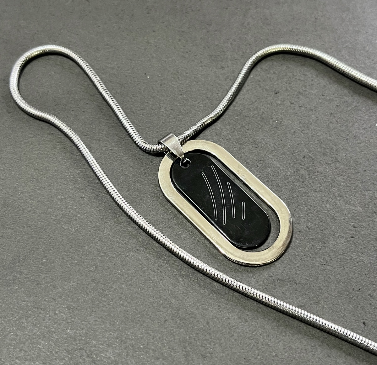 Claw Marks Necklace Pendant/Minimalist Hip-Hop Stainless Steel Claw ...