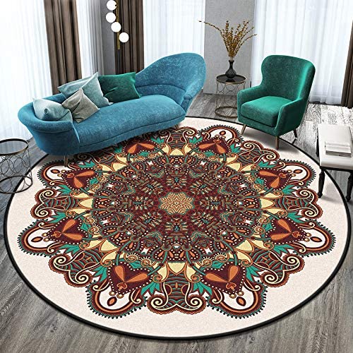 Anti Slip Round Rug For Living Room And Bedroom 150cm Size | Daraz.pk