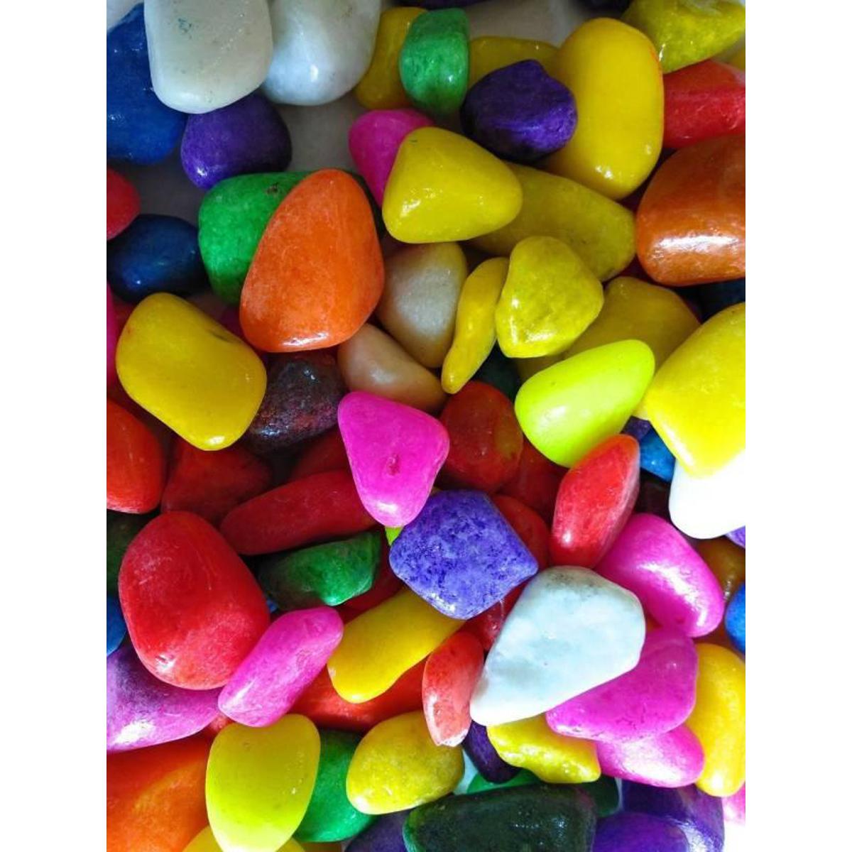 Multi Coloured Garden Pebbles | Fasci Garden