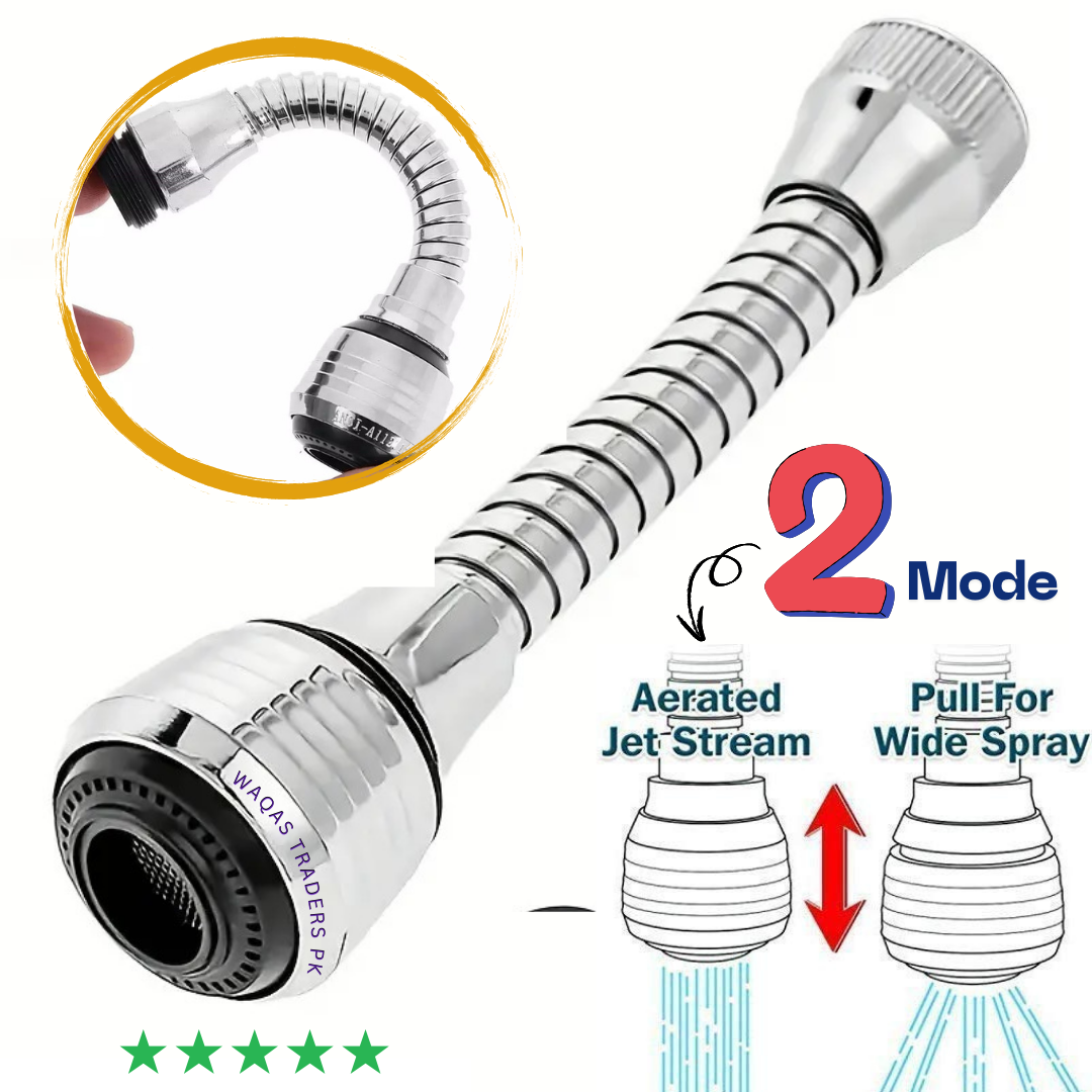 360° Degree Adjustment Kitchen Faucet 3 Mode Extension Tube Extension ...