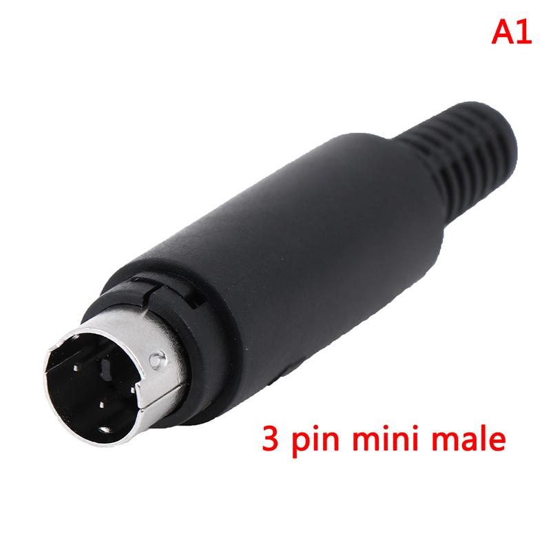 Mini DIN Plug Socket Connector 3/4/5/6/7/8 PIN Chassis Cable Mount Male ...
