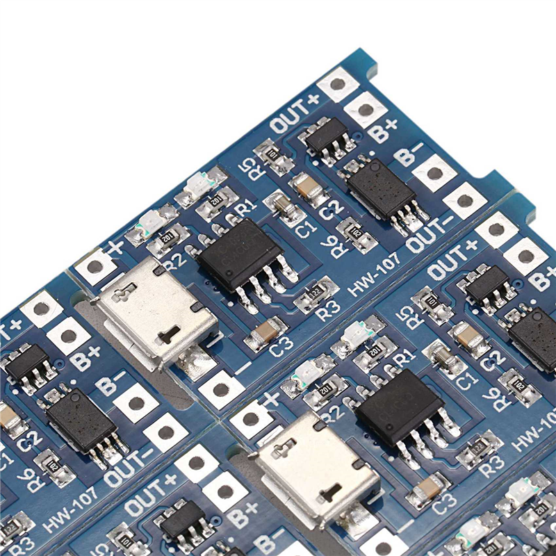 NAMUNY 60Pcs 5V Mini USB 1A 18650 for TP4056 Lithium Battery Charging ...