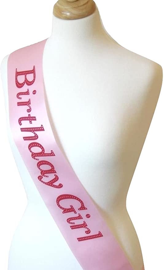 birthday Girl Sash In Pink Color - Best For Girl's Birthday Party Wears ...