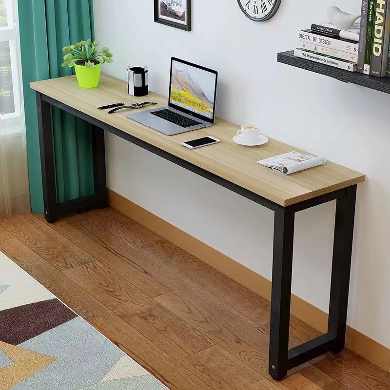 Modern wooden home office desk living room long table / Console Desk ...