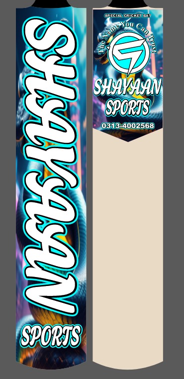 Tapeball Bat Stickers by Shayaan Sports – Premium Quality Front & Back ...