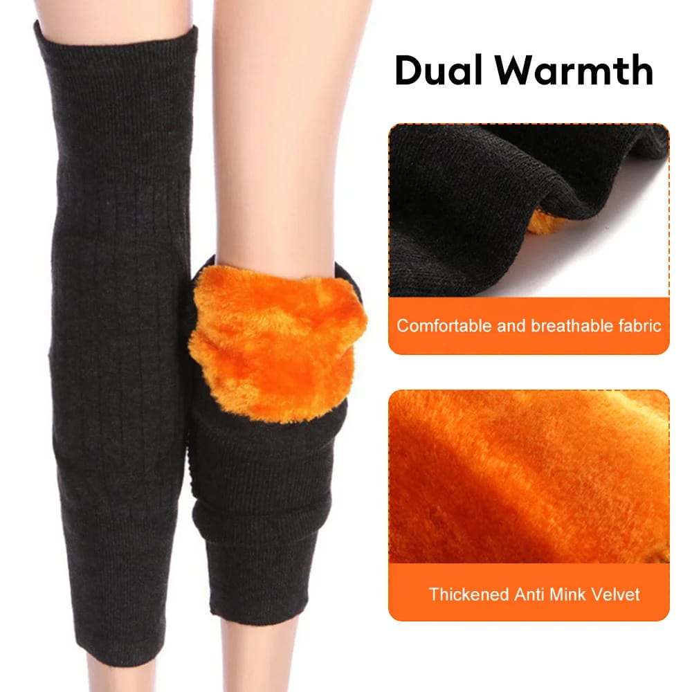 High Quality Thermal Leg & Knee Warmer Pair (1 Pair) | Fleece Lined ...