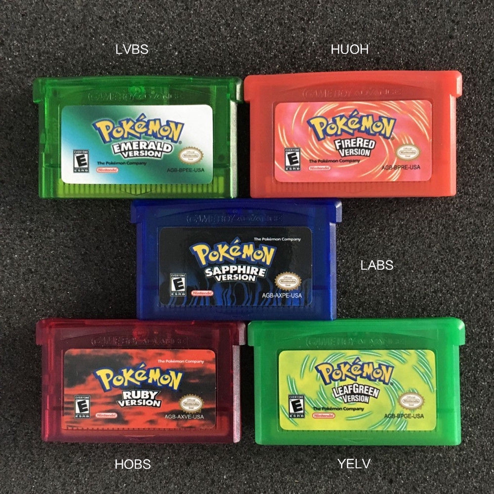 Fan Advance Gameboy Cartridge Game Card For Pokemon | Daraz.pk