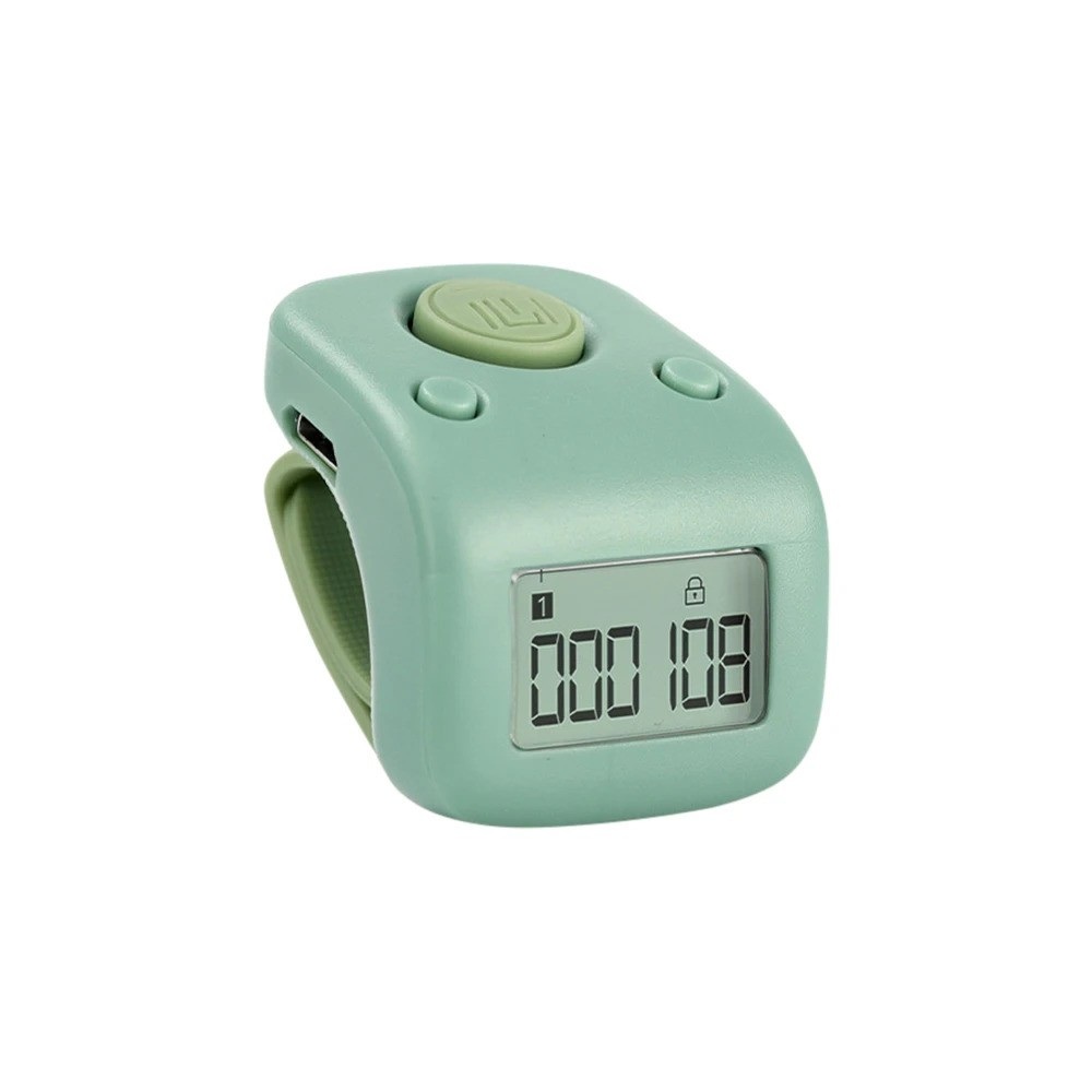 Digital Finger Tally Counter 6 Channels Backlight Time Prayer Silicone ...