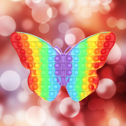 Pop it Big Size - Butterfly Fidget toy Push Bubble Pop With Sound ...