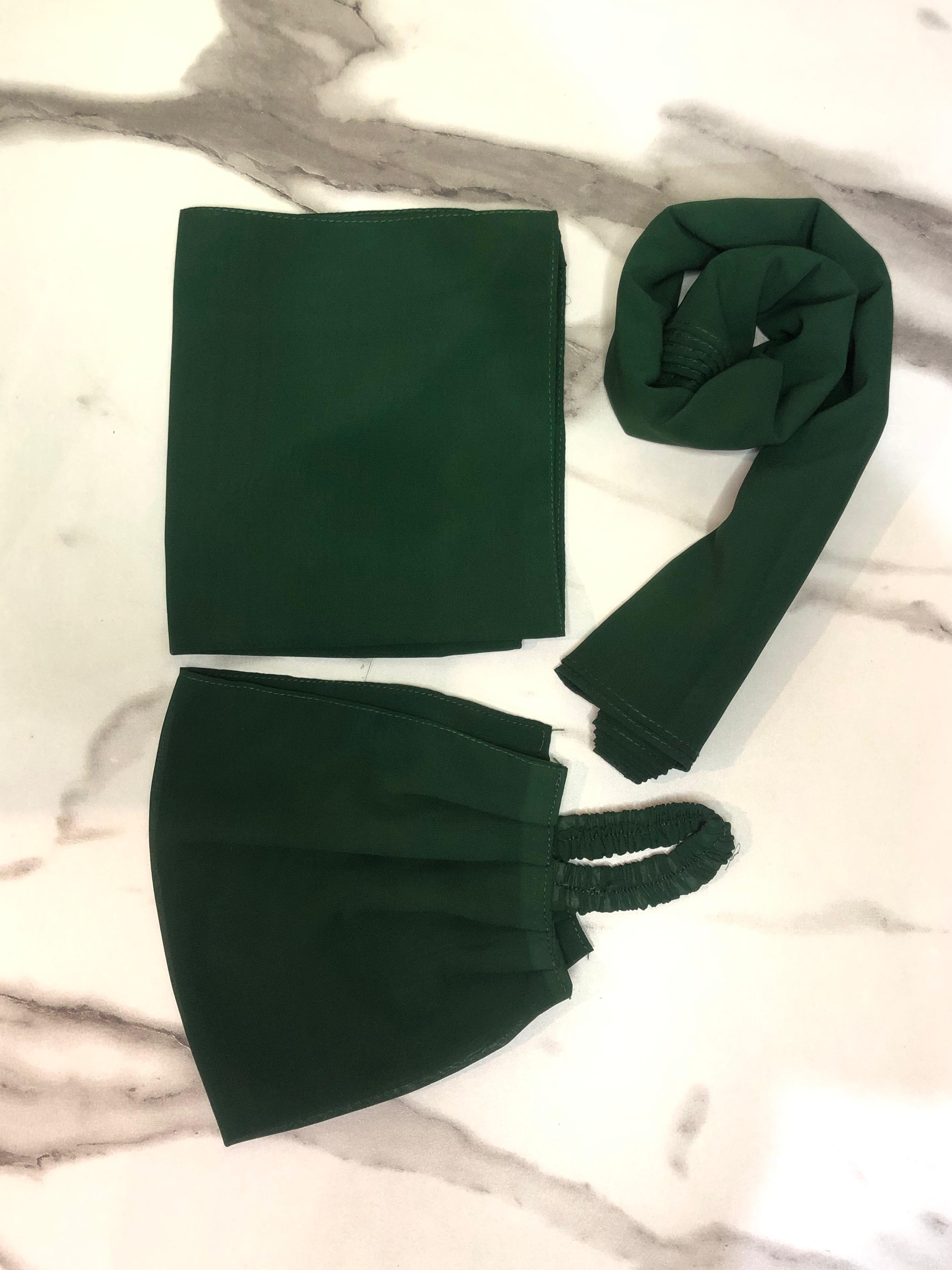 Chiffon Georgette Hijab Scarf Plus Niqab Patii Plus Cap stoller for ...