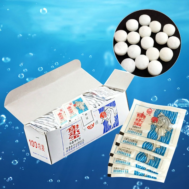 Aquarium Cleaner Disinfection Purification Tablets Bactericide ...