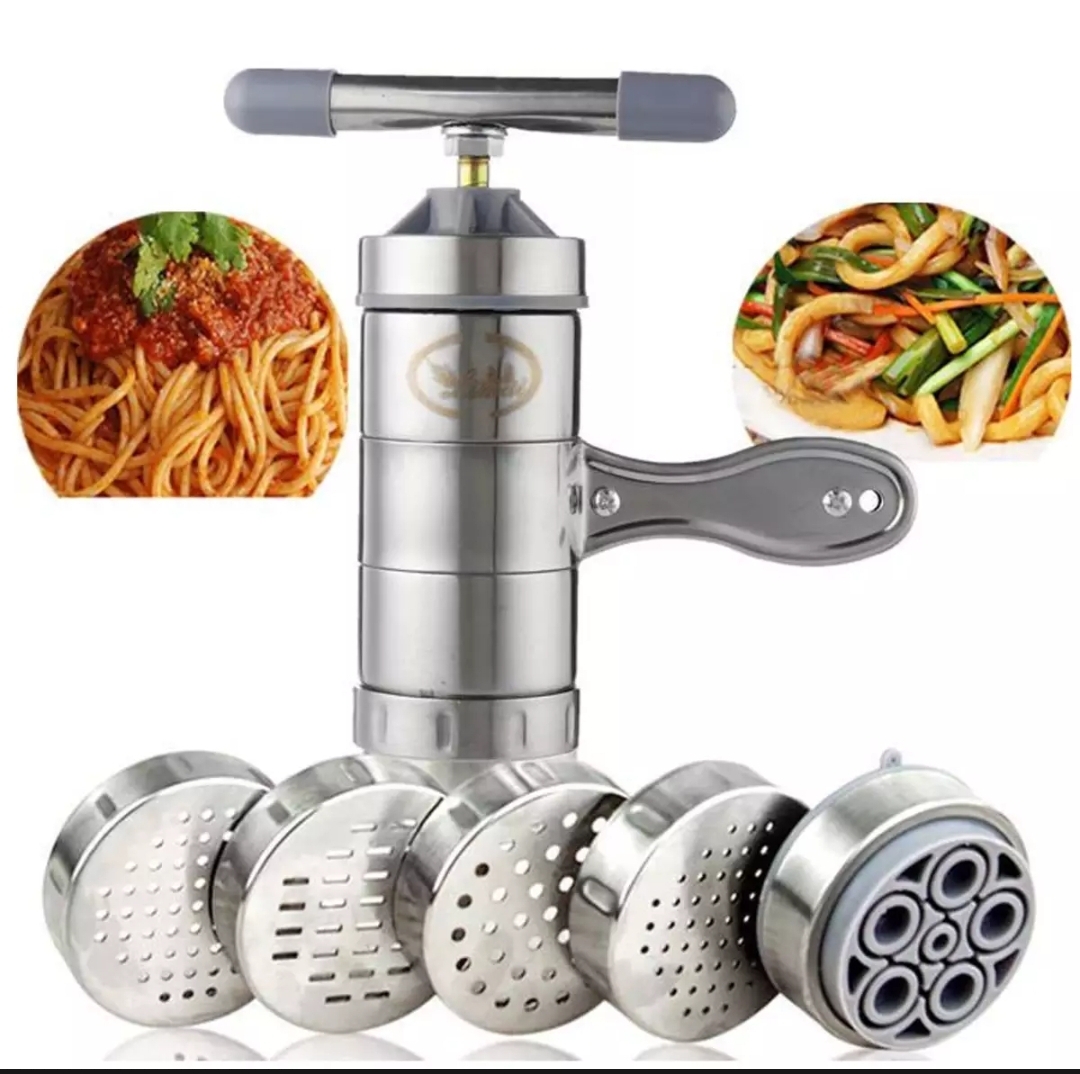 Manual Noodle Pasta Press Maker Machine Handy with 3 Mould | Daraz.pk