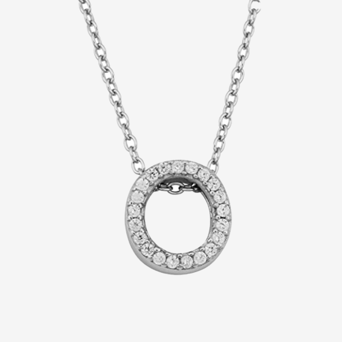 Silver Stainless Steel Alphabet Necklace/Locket/Pendants for Girls ...