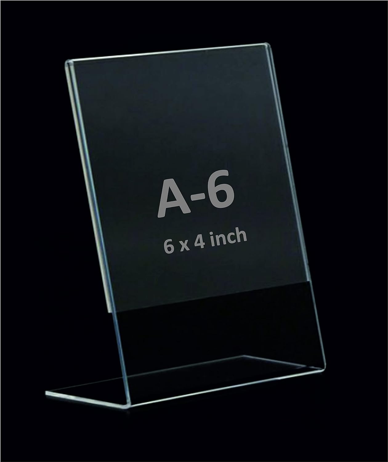 A4, A5, A6 Acrylic Display Stand L-shape Slanted Sign Menu Holders ...