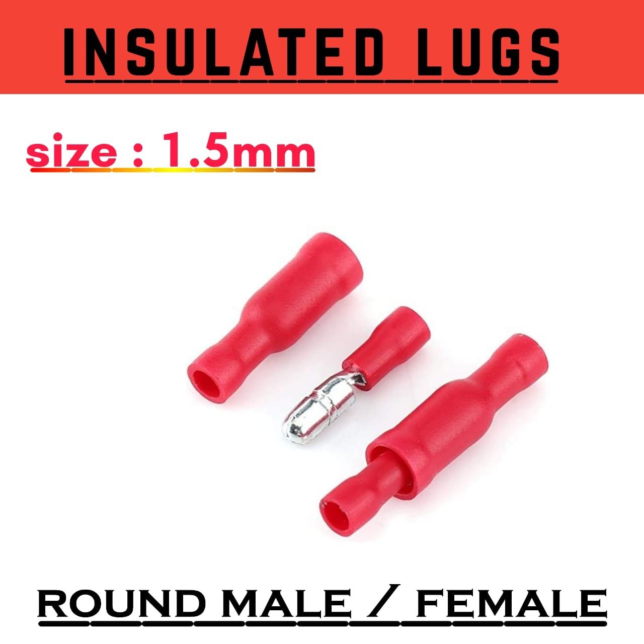 Round Male Female Insulated lugs, thimble, control thimbles, Cable lugs ...