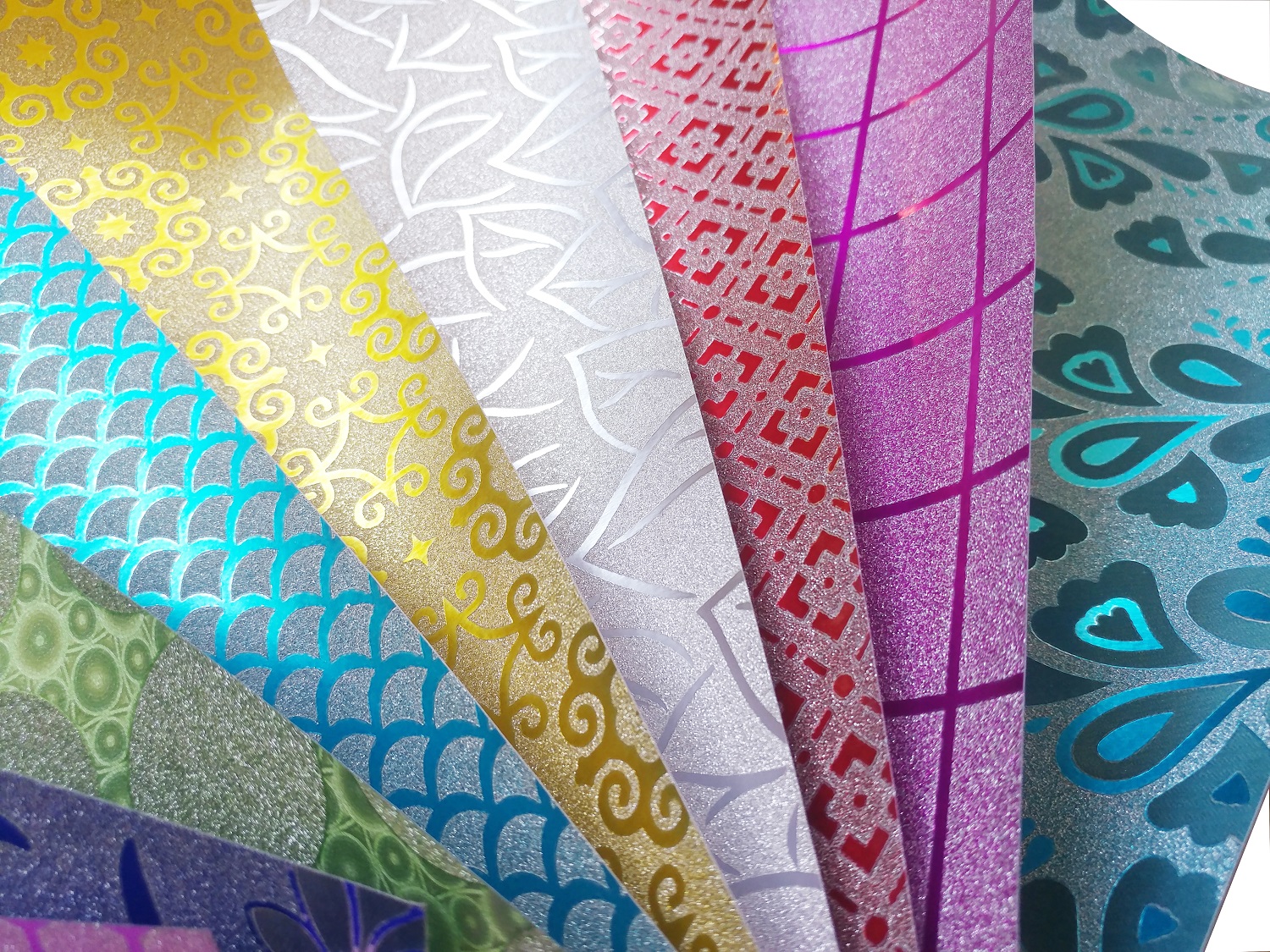 Sticker Sticky Sparkling Glitter Sheets A4 Size For Art Work - Multi ...