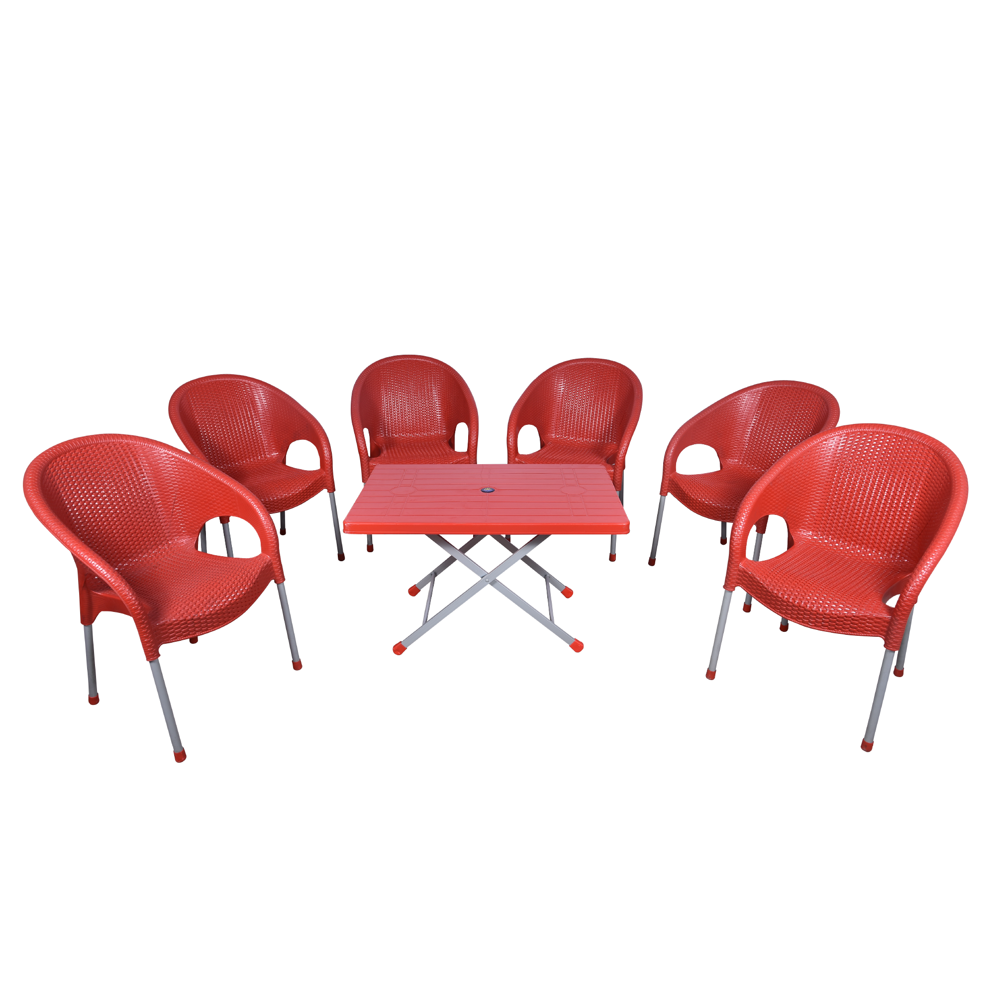 Wello By Boss WP-680 Bright Tokara Rattan Chair With Silver Legs (Pack ...
