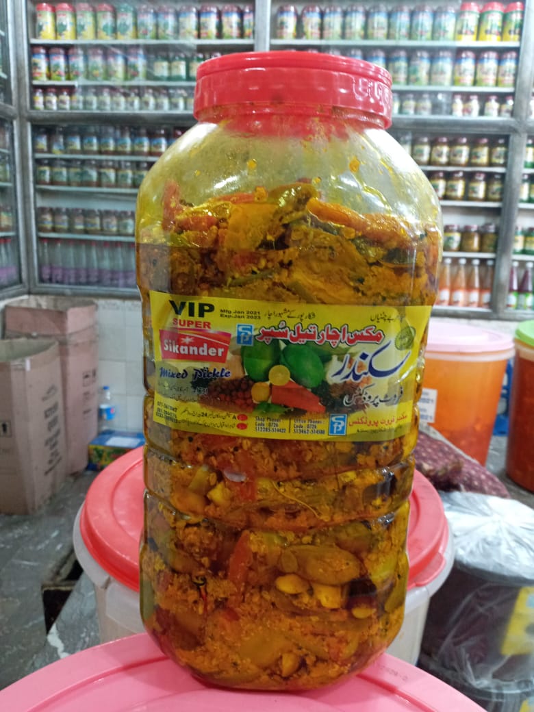 Mixed Pickle in Oil Mix Achar Tail - 20 KG - 100% Original Shikarpuri ...