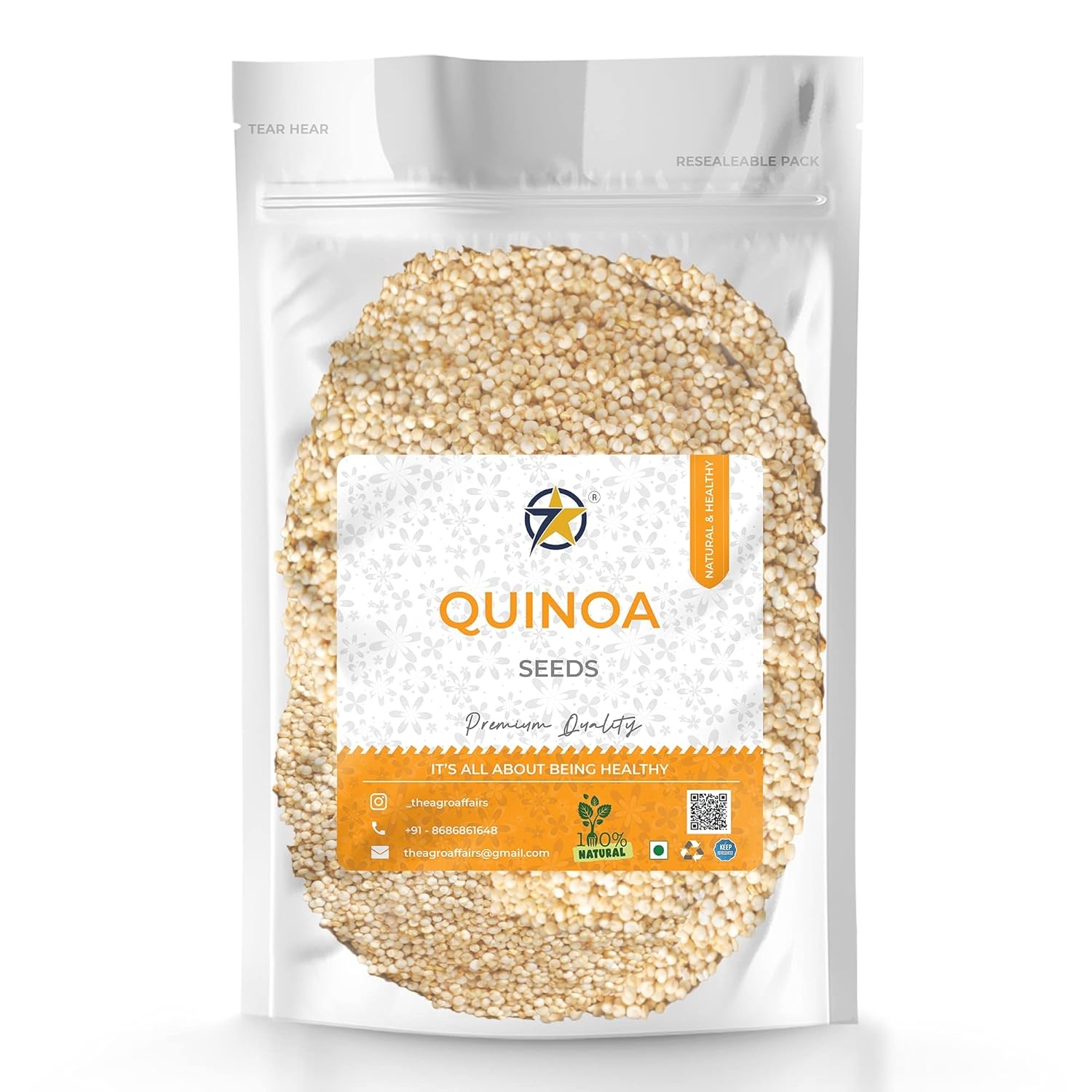 Quinoa Seeds | Quinoa 500 gram | Quinoa Healthy Food | Gluten Free ...
