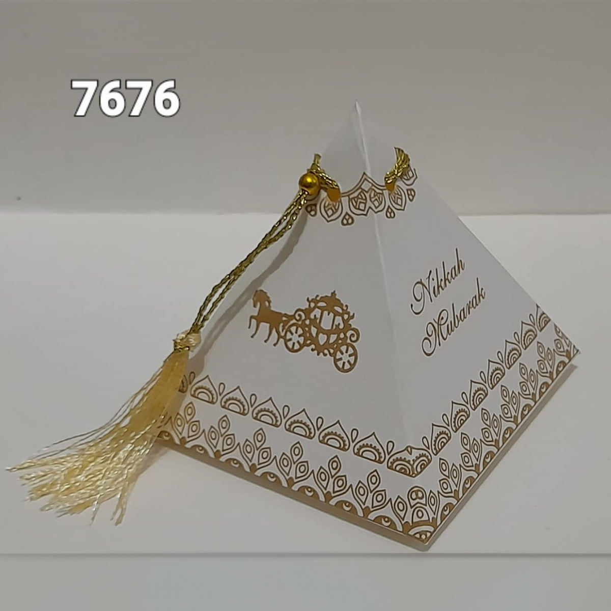 Nikkah Bid boxes(100pcs)7676 Apna press(Customized in Nikkab mubarak ...