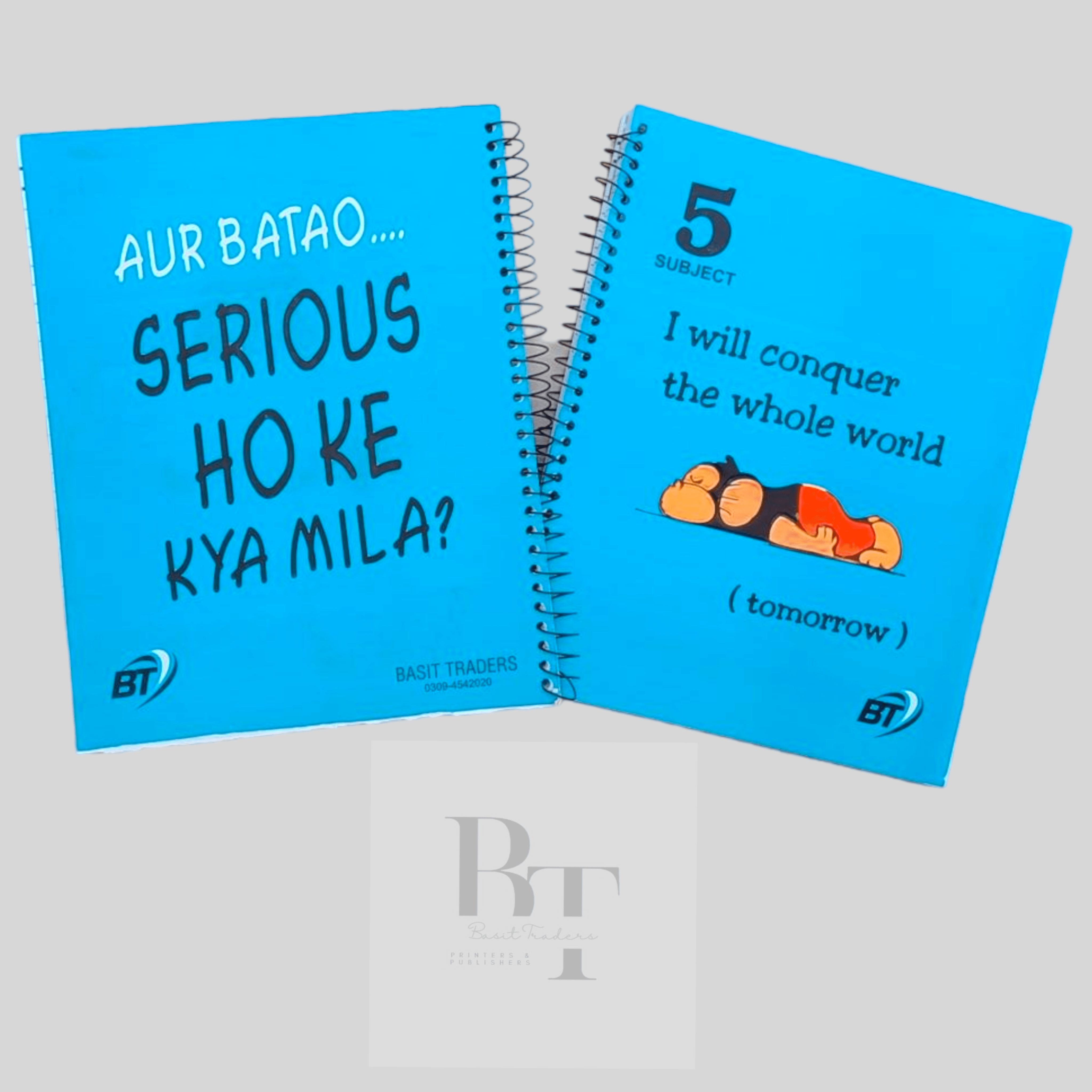 Notebook for university, attractive cover page, customise note book ...