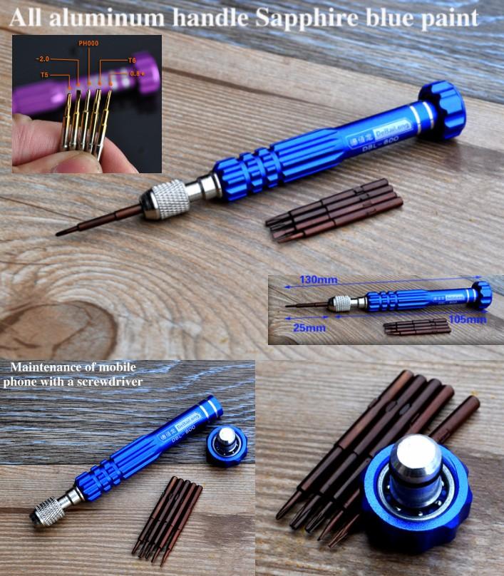 DBL-600 HQ 5 in 1 screw driver stainless steel pentalobe screwdriver ...