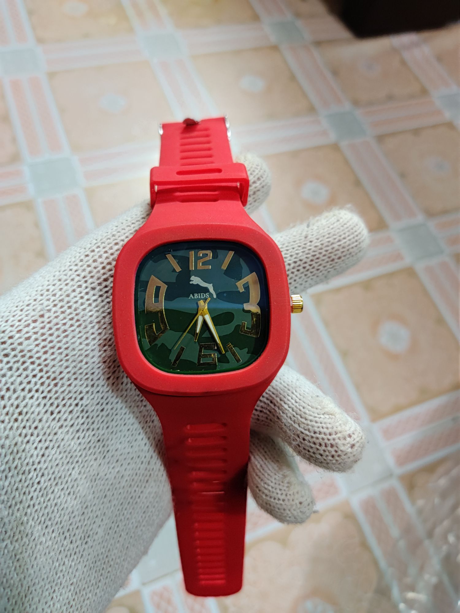 Stylish Rubber Strap Big Square Watch For Men and Women And boys Square ...