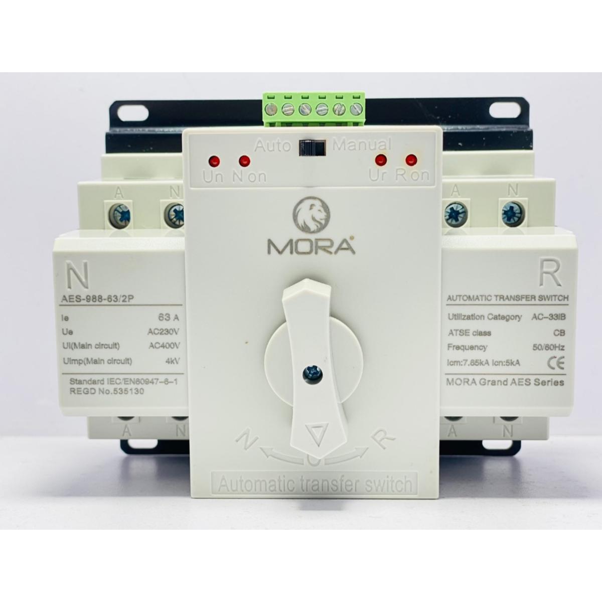 Mora SINGLE PHASE 63A AUTOMATIC CHANGE OVER,Changover Switch ...