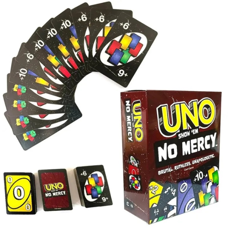 UNO No Mercy - Brutal Ruthless Unapologetic UNO Show 'Em No Mercy Card ...