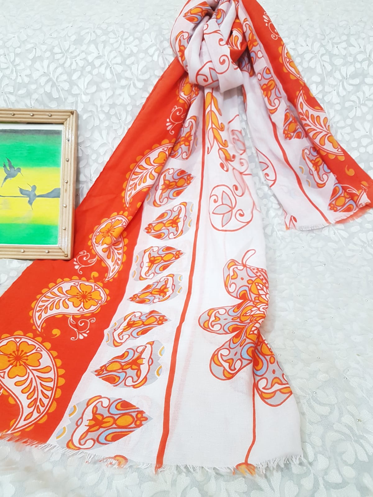 Arabic Lawn stoller, scarf and hijab | Daraz.pk
