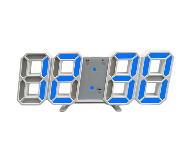 3D LED Digital Clock Wall clock plus table clock with Alarm night glowing | Daraz.pk
