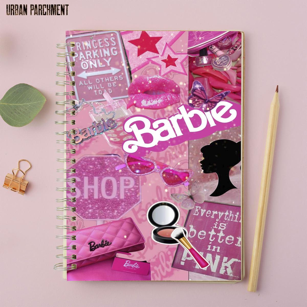 Barbie Aesthetic - A4 Spiral Notebook with Plastic Sheet | Daraz.pk
