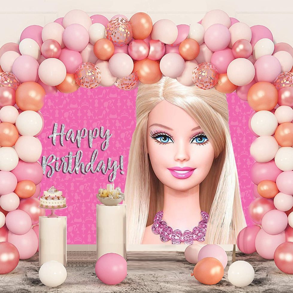93pcs Barbie theme balloon decoration set kit for birthday party ...