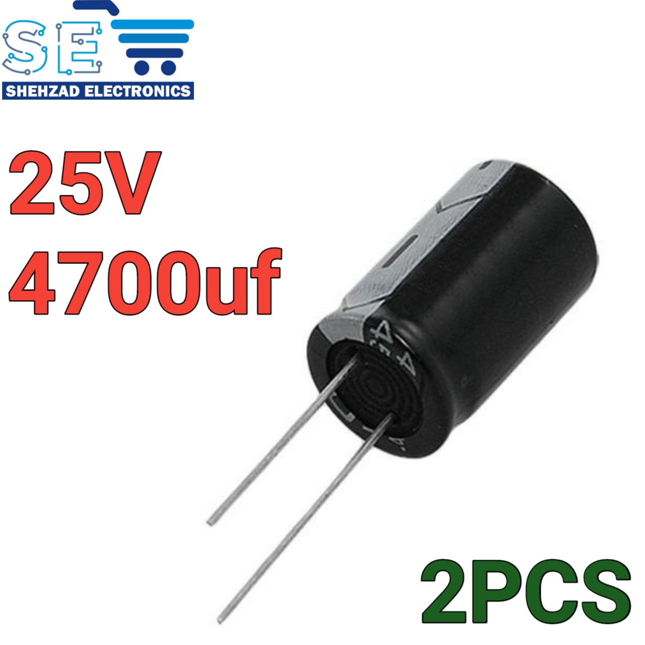 2/5PCS Electrolytic Capacitor Aluminum Capacitors Select Values in ...
