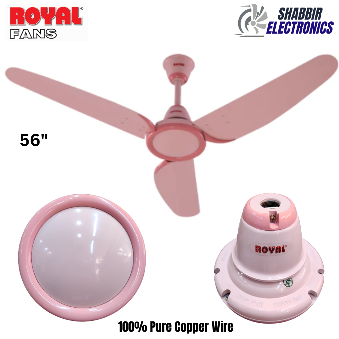 Roya fan ceiling fan crown model 56 inch pure copper wire energy saver ...