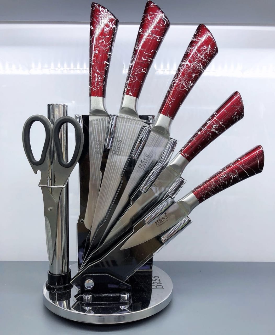 Bass Knife Set -8 Pieces - red | Daraz.pk