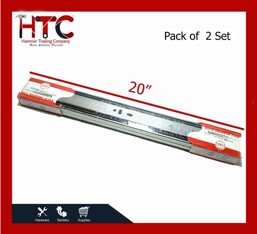 Ball Bearing Drawer Slides | Heavy Duty Sliding Channels (12-20 Inch ...