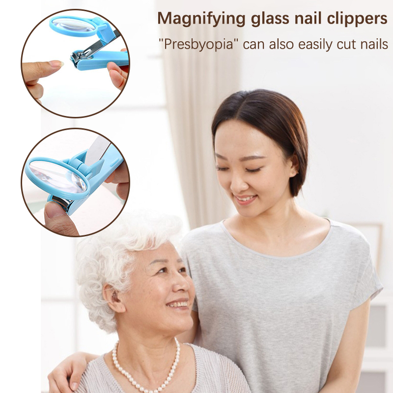 The Elderly Practical Nail Clipper With Magnet Magnifying Glass ...