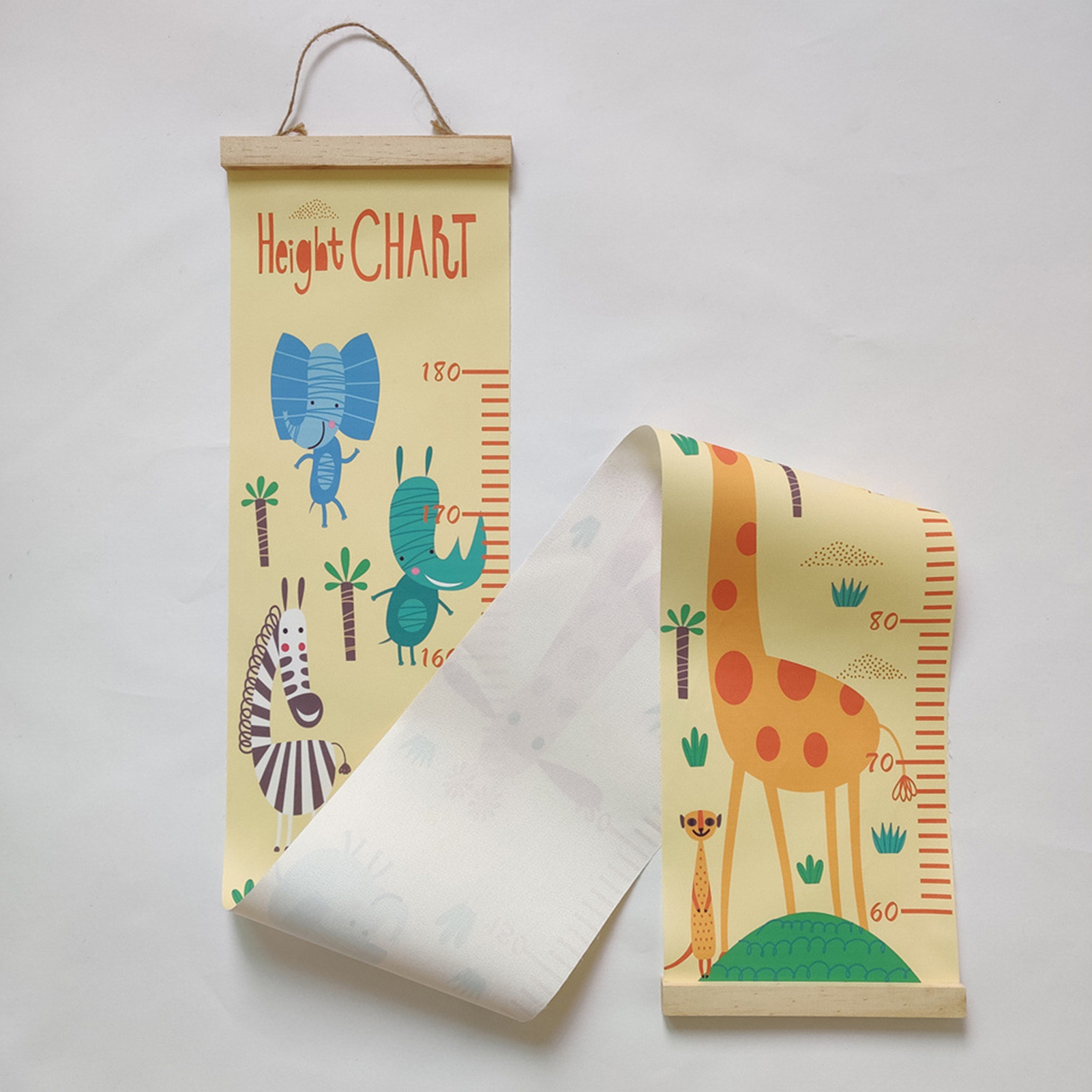 Height Chart Delicate Animal Print Kids Growth Chart | Daraz.pk