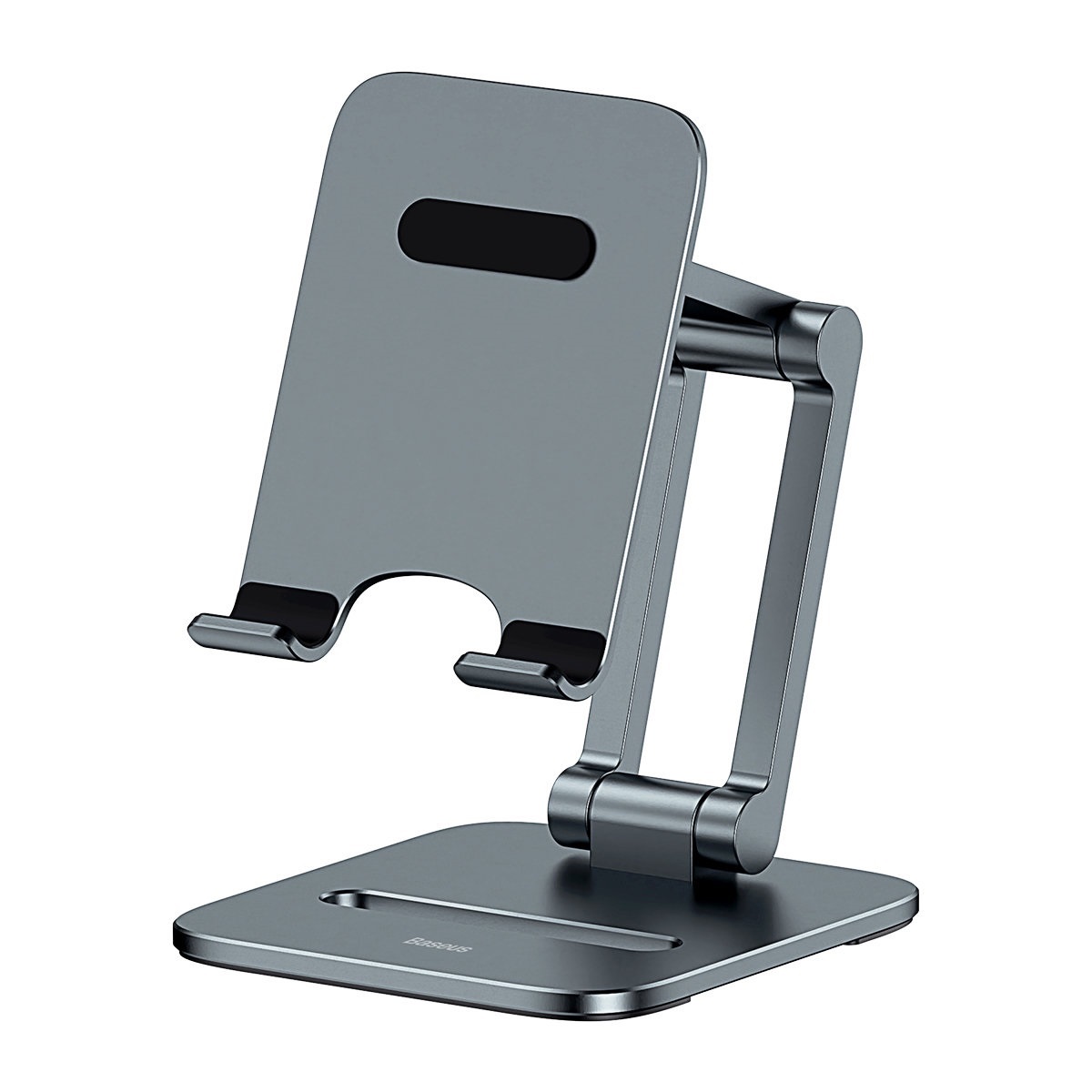 Baseus Desktop Mobile/Tablet Stand, Biaxial Foldable Metal Phone Holder ...