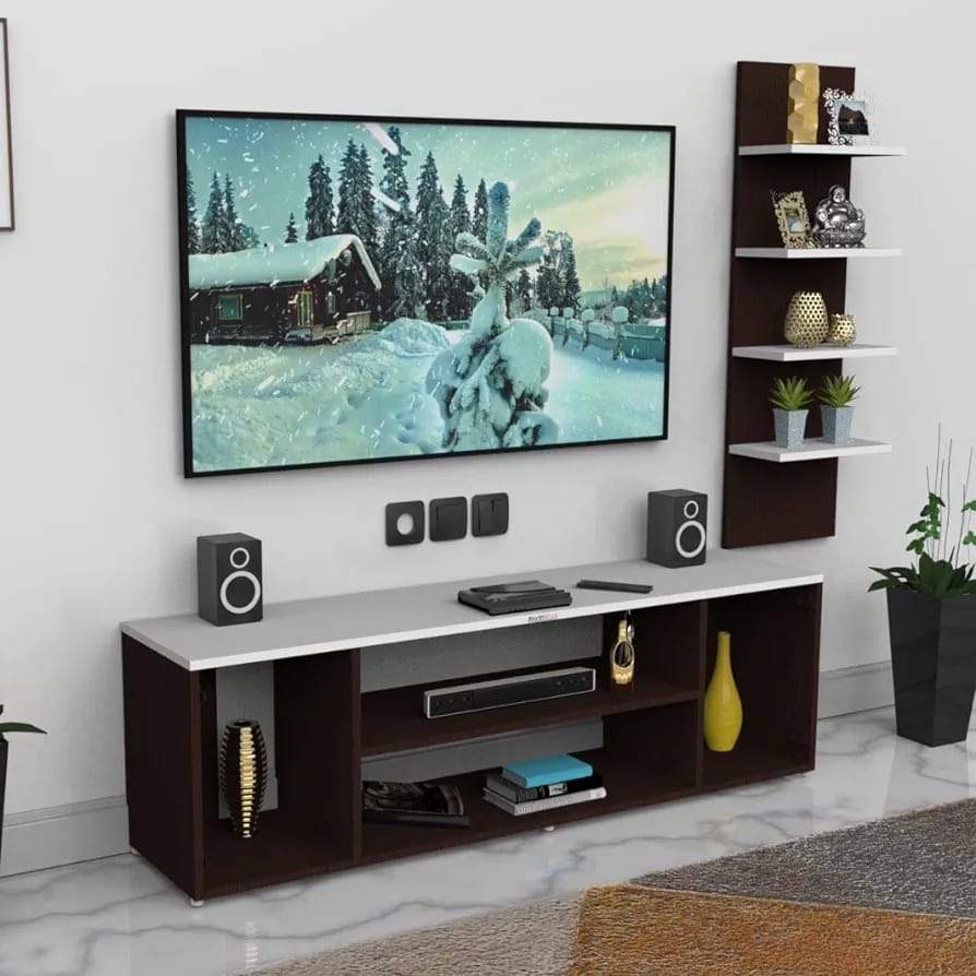 Console table led tv shelf tv shelf wall mounted lcd racks | Daraz.pk