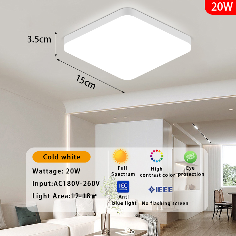 LED Ceiling Lamps 20/30/40W Modern LED Panel Ceiling light for Bedroom ...