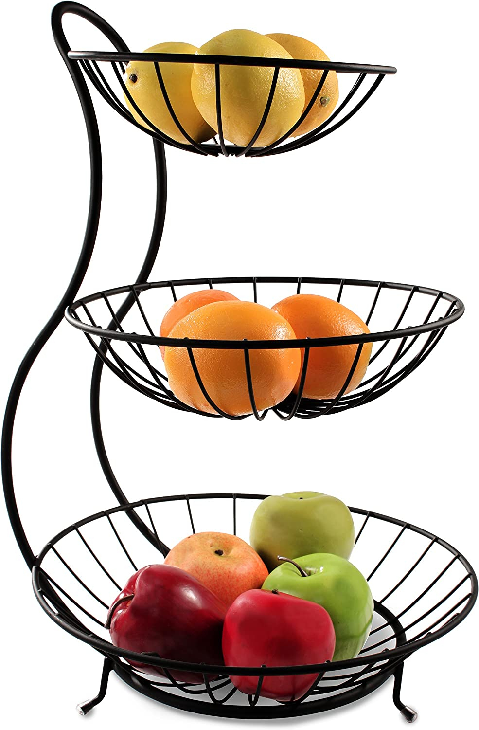 2 And 3 Tiers Kitchen Organizer Fruit Basket Vegetable Stand Fruit And ...