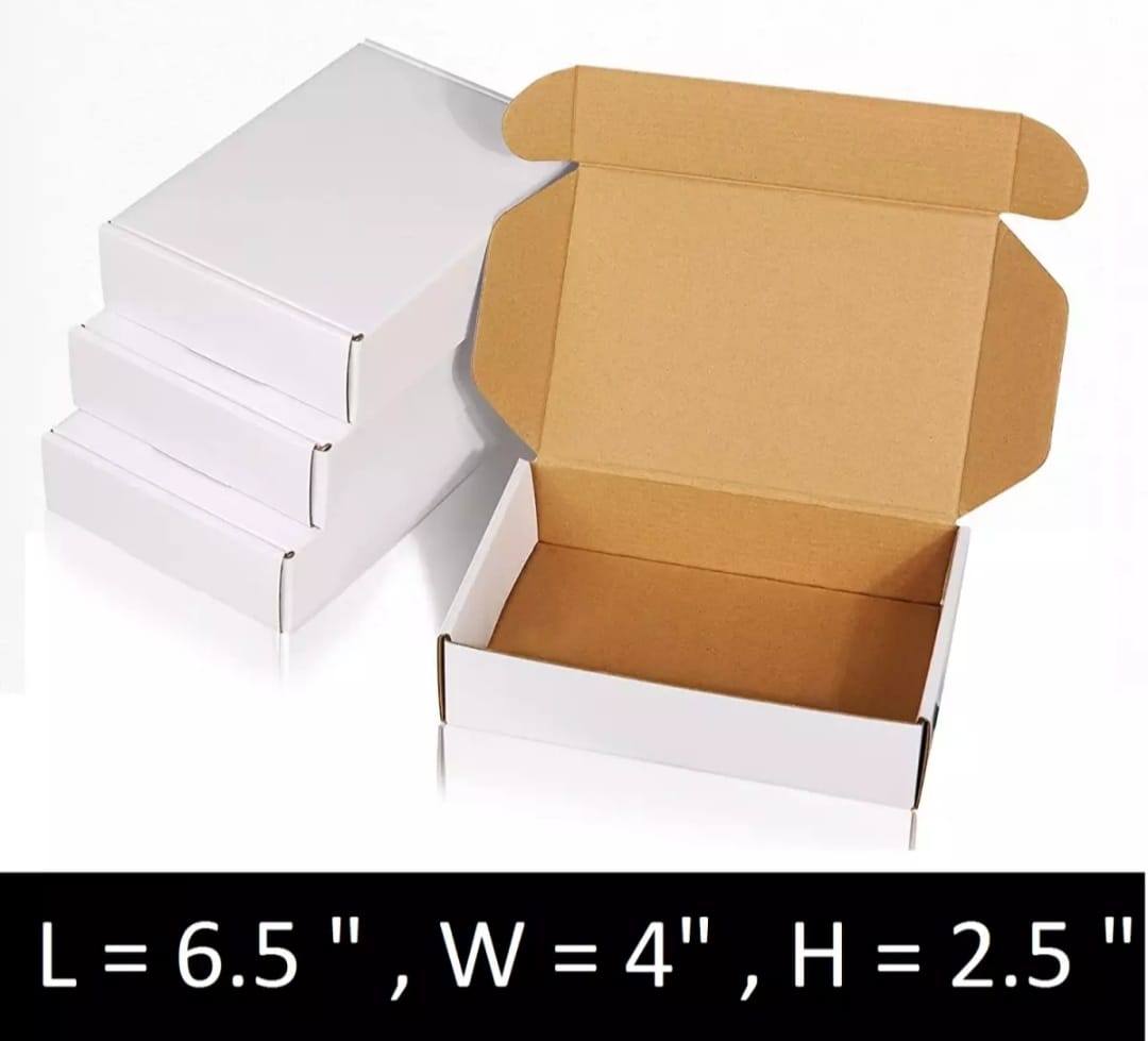 Pack of 50 White Flat E- Boxes For High Strength Packing | Daraz.pk