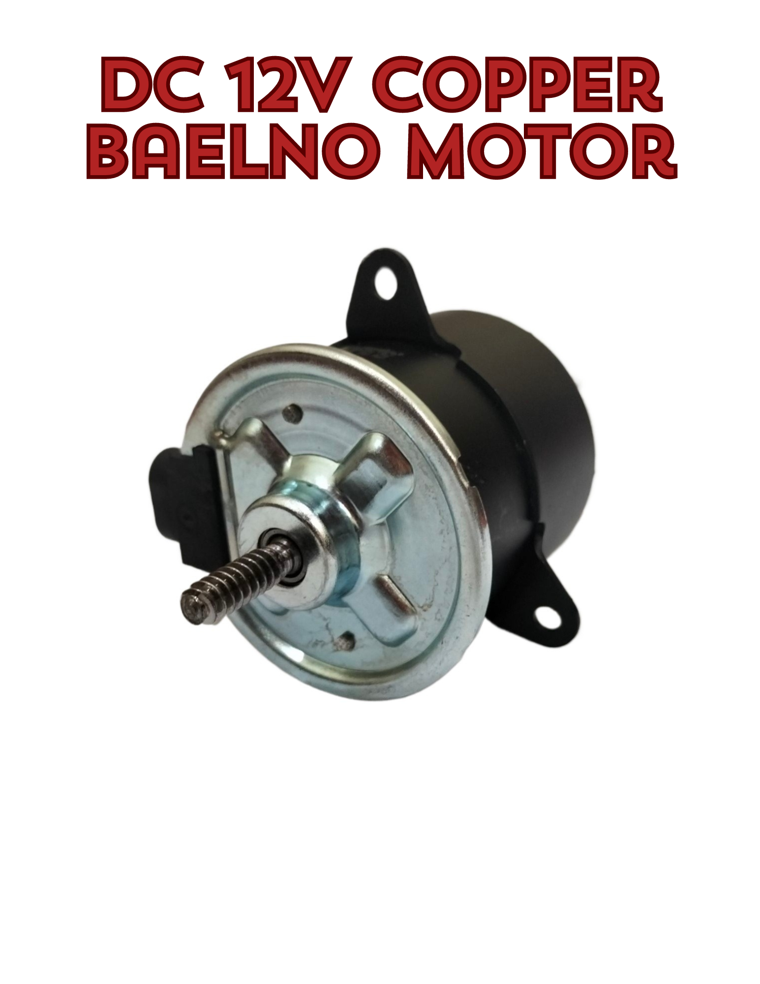 Baleno High-Speed DC 12V Motor for Air Cooler & Stand Fan - 3000 RPM ...